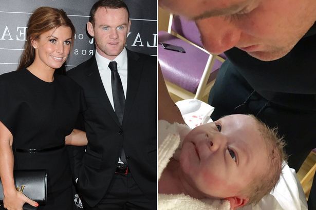 | Proud dad Wayne Rooney shares first photo of newborn sonDiamond ...