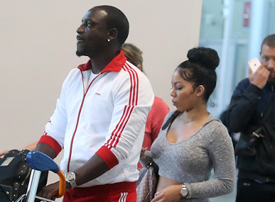 | Singer Akon pictured with one of his beautiful wives (Photos)Diamond ...